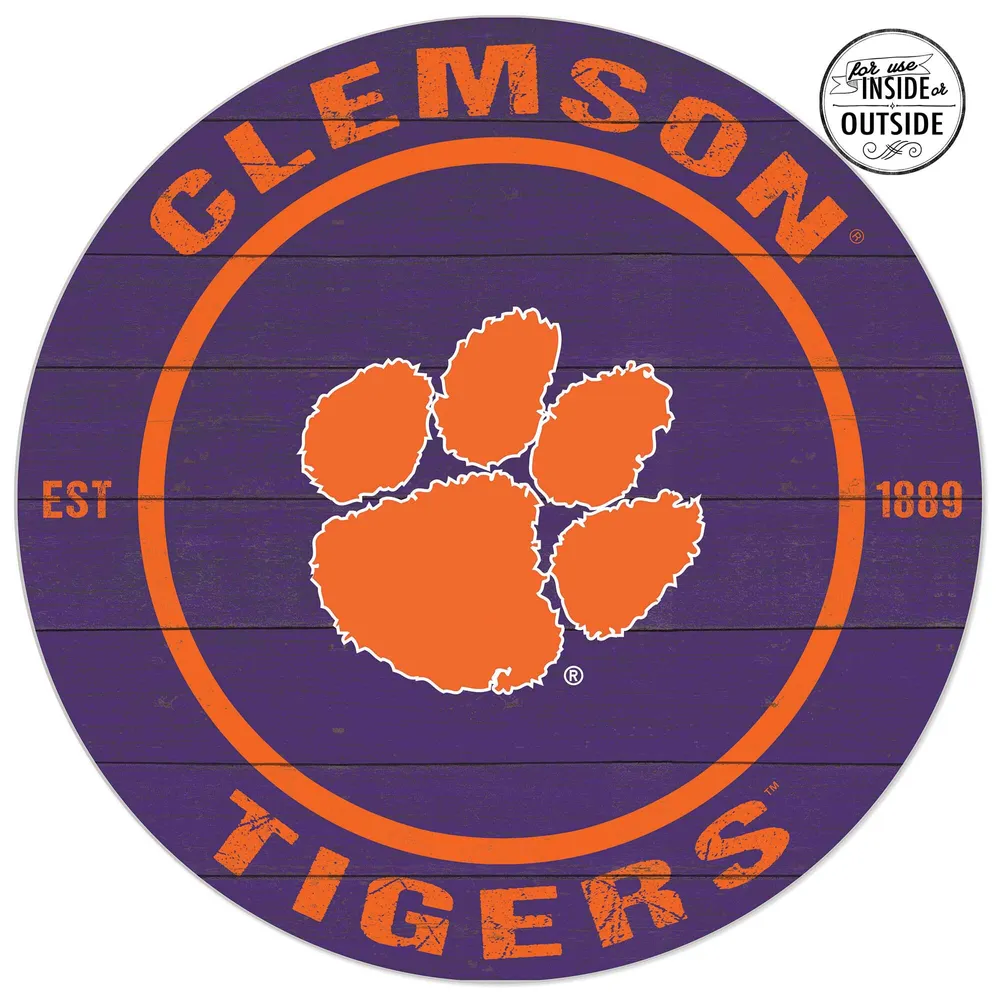 Lids Clemson Tigers 20'' x 20'' Indoor/Outdoor Circle Sign | Hamilton Place