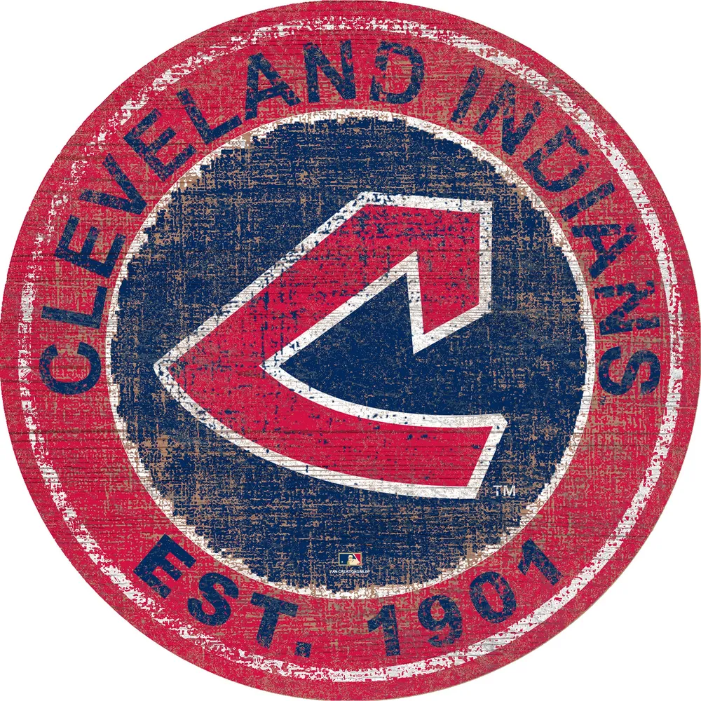 Lids Cleveland Indians 24'' Round Heritage Logo Sign | Alexandria Mall