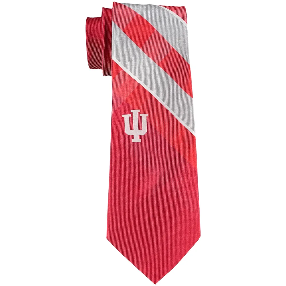 Lids Indiana Hoosiers Woven Poly Grid Tie | Hamilton Place
