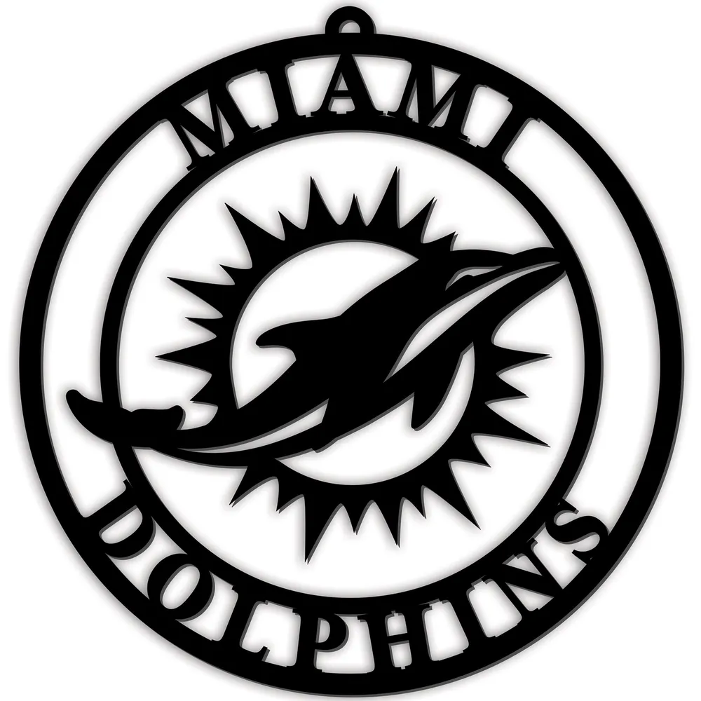 Lids Miami Dolphins 16'' Team Logo Cutout - Black | Alexandria Mall