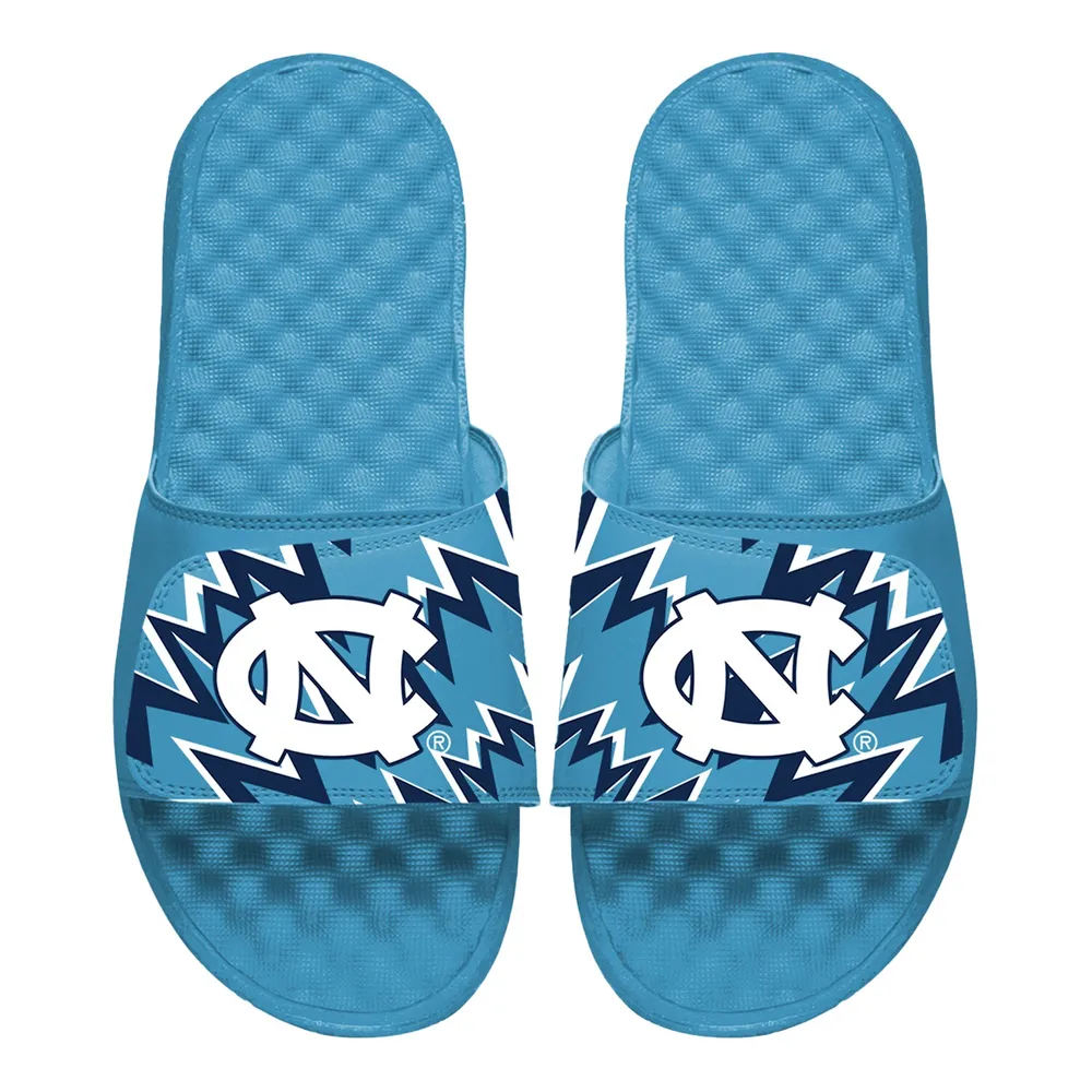 Lids North Carolina Tar Heels ISlide High Energy Slide Sandals - Blue ...