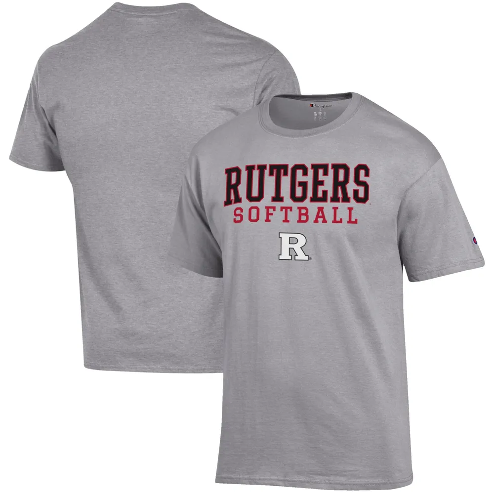 Lids Rutgers Scarlet Knights Champion Softball Stack T-Shirt | Hamilton ...