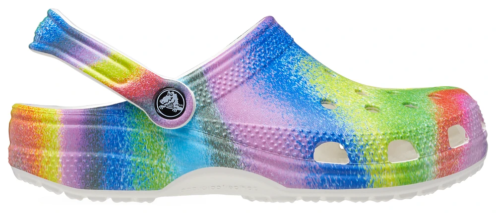 Crocs Womens Classic Spray Dye Clogs - Shoes Multi/White | Hamilton Place