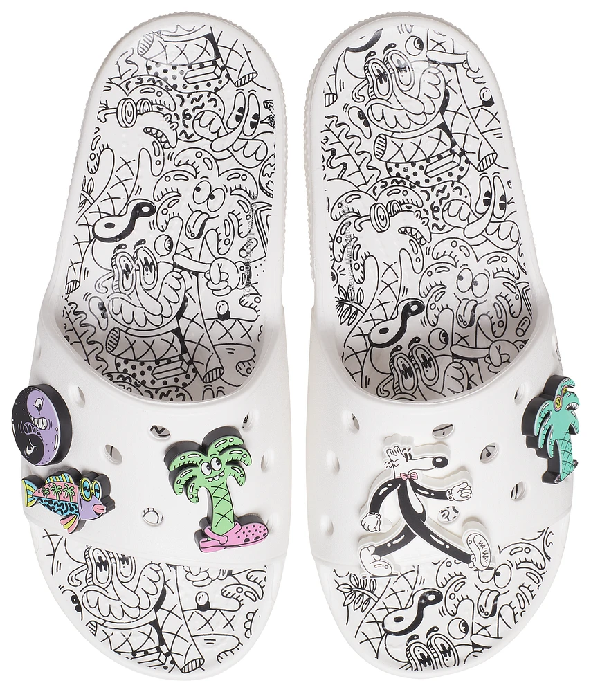 Crocs Mens Crocs Steven Harrington Classic Slides - Mens Shoes White ...