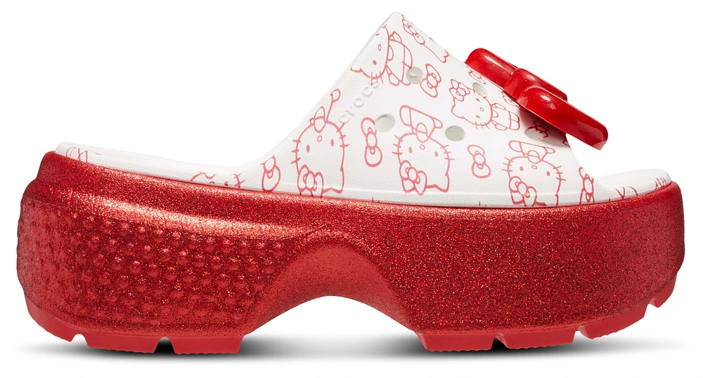 Crocs Womens Hello Kitty Stomp Slide - Shoes Red/White | Hamilton Place
