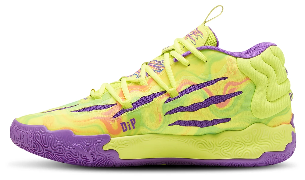 PUMA Mens Lamelo Ball MB.03 Spark - Basketball Shoes Yellow/Red/Purple ...