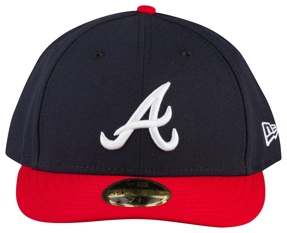 New Era Mens New Era Braves 59Fifty Authentic LP Cap | Plaza Las Americas