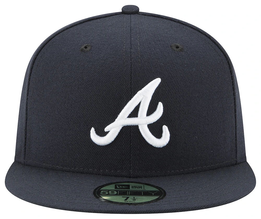 New Era New Era Braves 59Fifty Authentic Cap - Adult Navy Size 7 ...