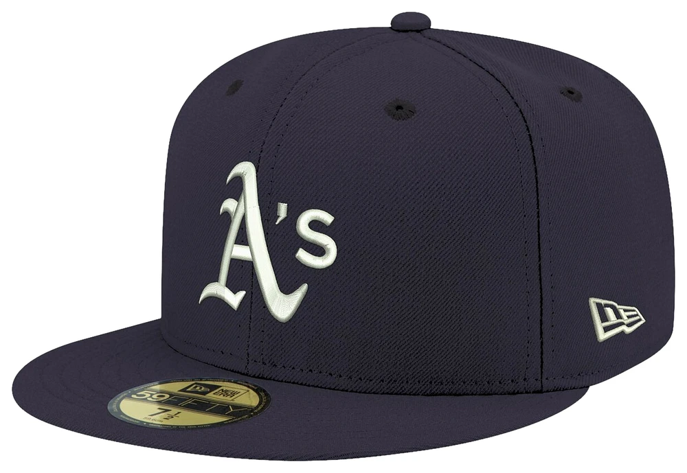 New Era Mens New Era As Logo White 59Fifty Fitted Cap | Plaza Las Americas