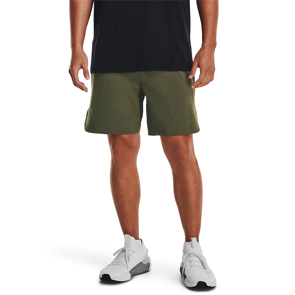Under Armour Mens Peak Woven Shorts - Marine Od Green/Black | Mall of ...