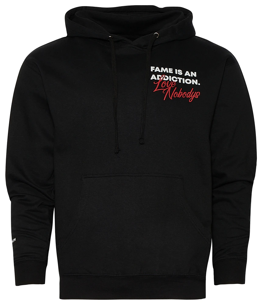 Famous Nobodys Mens Fame Addiction Hoodie - Black/White/Red | Hamilton ...