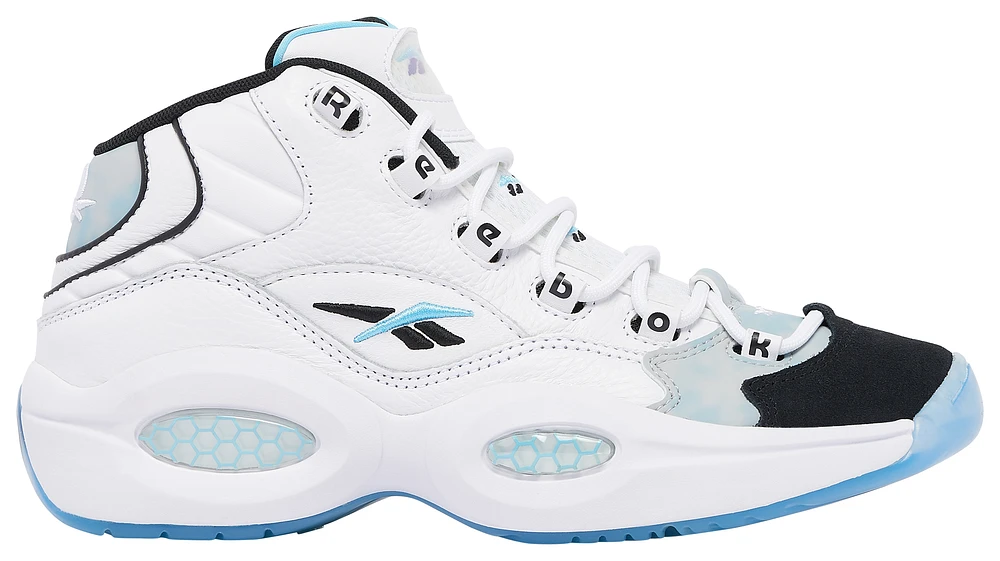Reebok Mens Question Mid Anuel Double Toe - Shoes Black/White/Blue ...