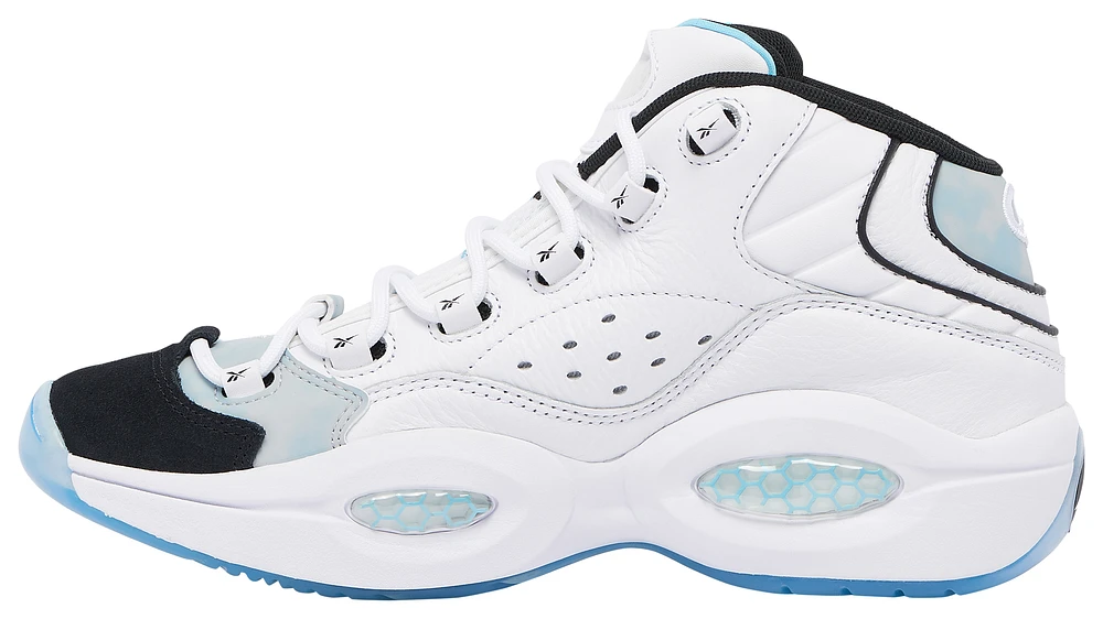 Reebok Mens Question Mid Anuel Double Toe - Shoes Black/White/Blue ...