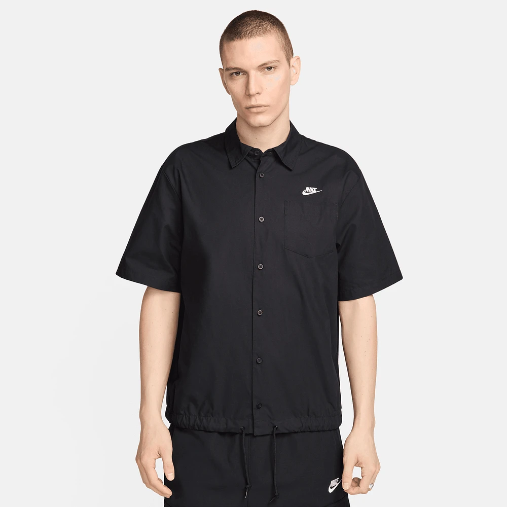 Nike Mens Club Button-Up Short Sleeve Oxford | Hamilton Place