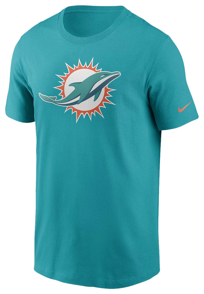 Nike Mens Dolphins Fan Gear Primary Logo T-Shirt - Aqua | Hamilton Place