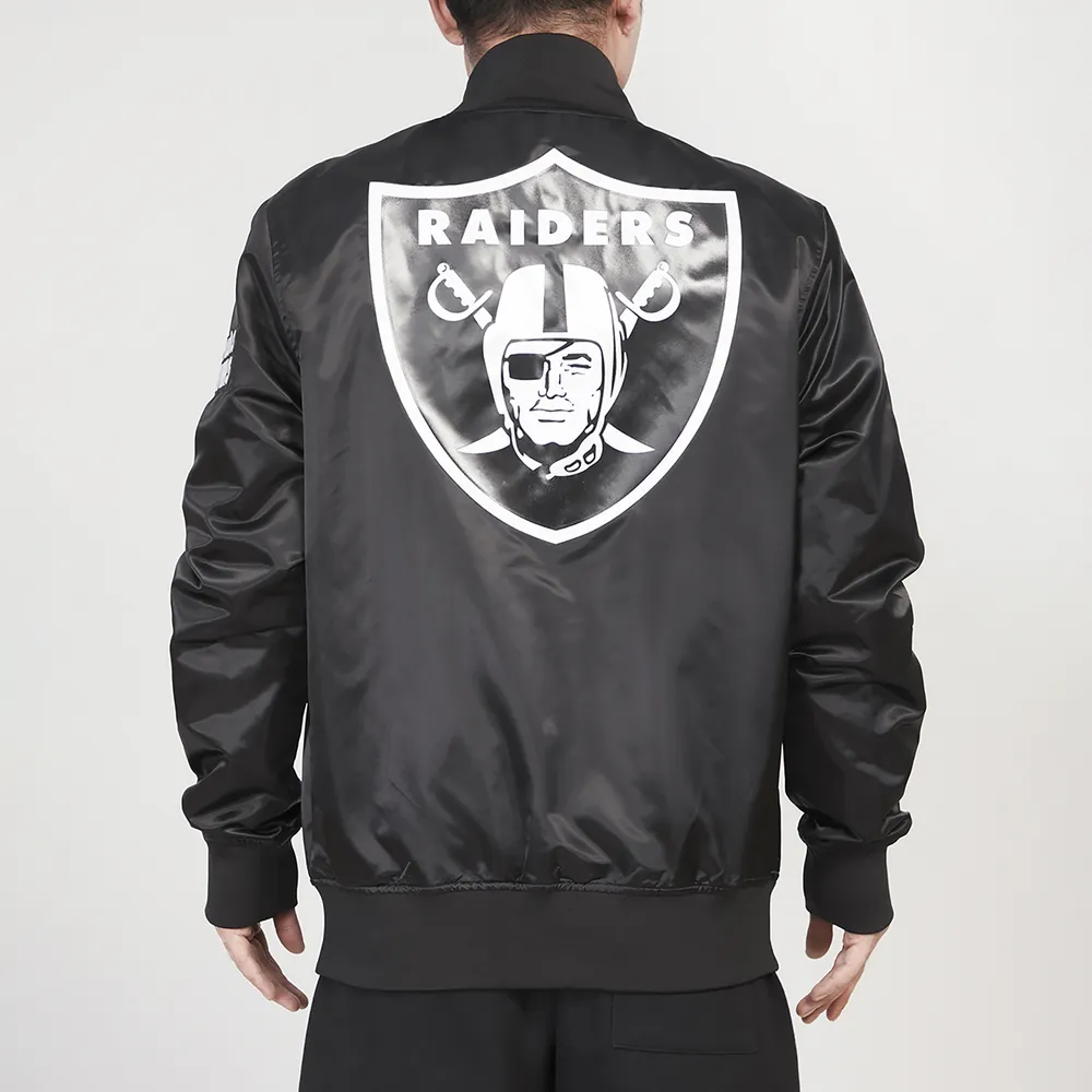 Pro Standard Mens Raiders Big Logo Satin Jacket - Black | Mall of America®