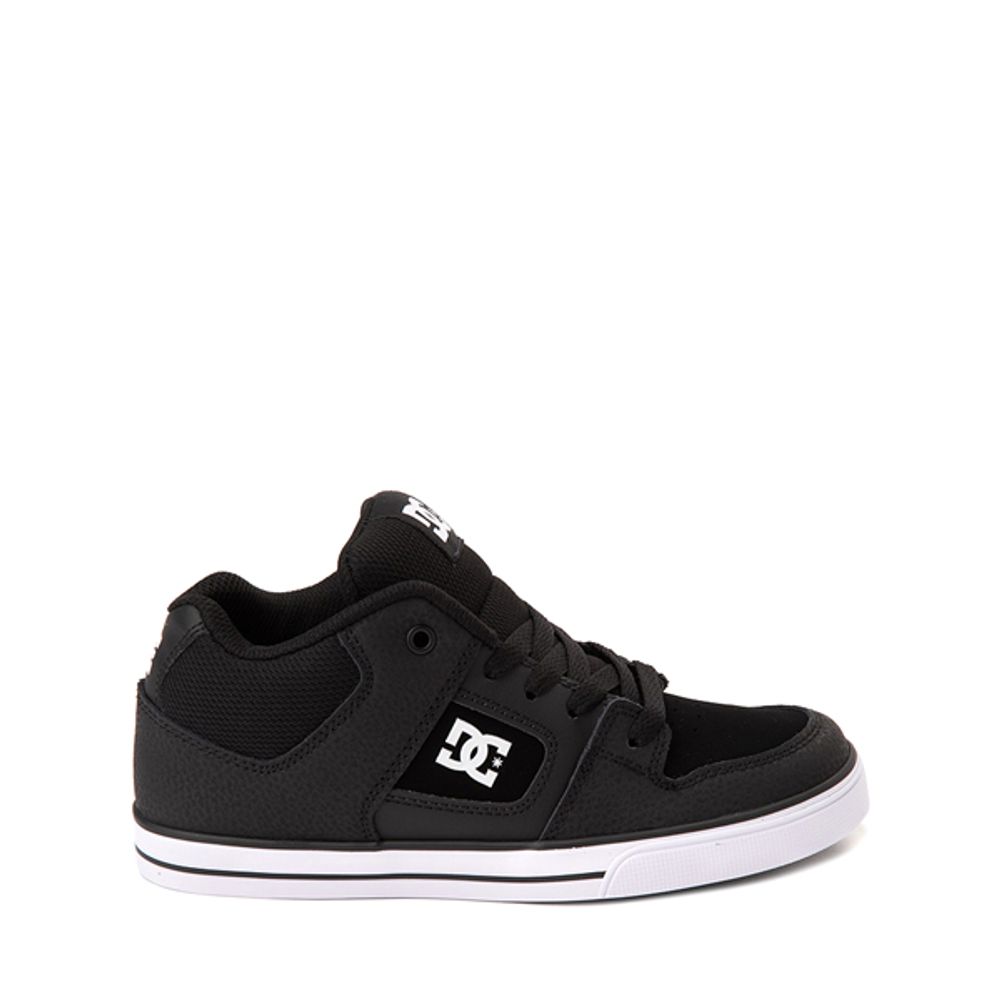 DCShoeCo DC Pure Mid Skate Shoe - Little Kid / Big Black White ...