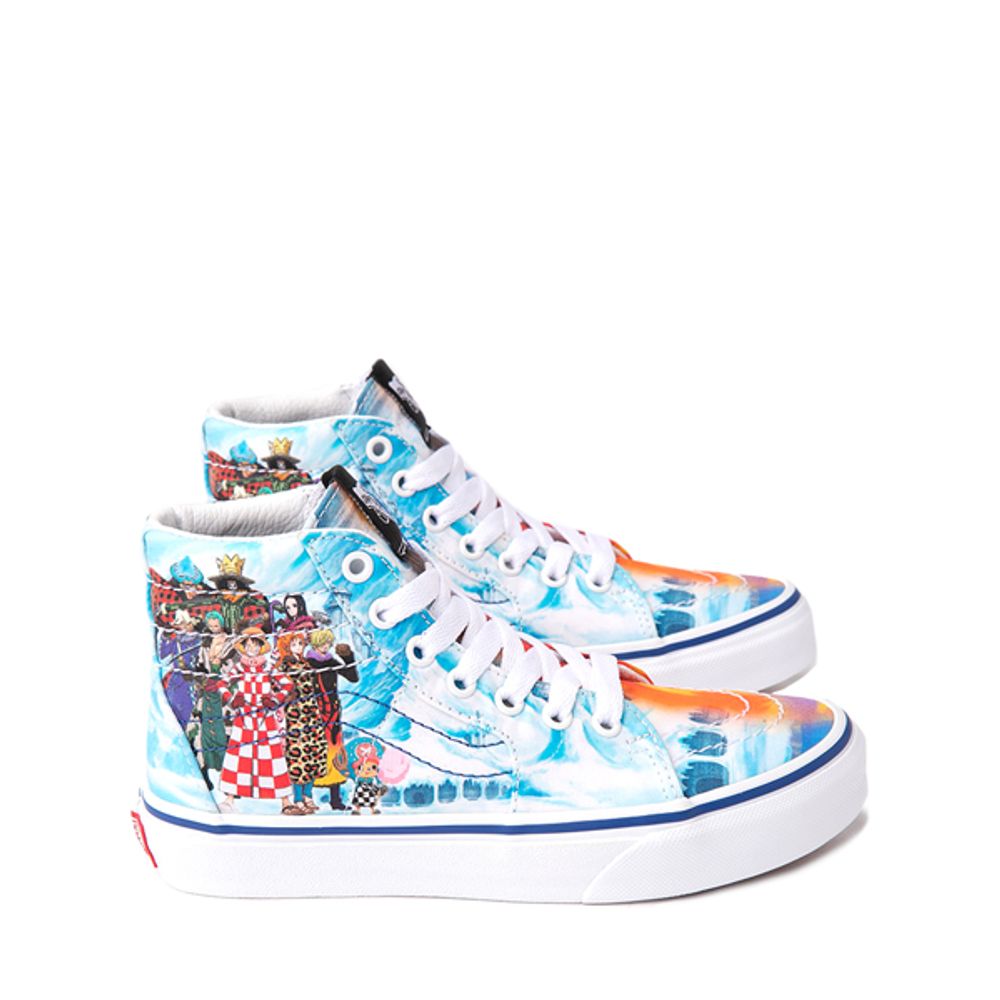 Vans x One Piece Sk8-Hi Skate Shoe - Little Kid Multicolor | Mall of ...