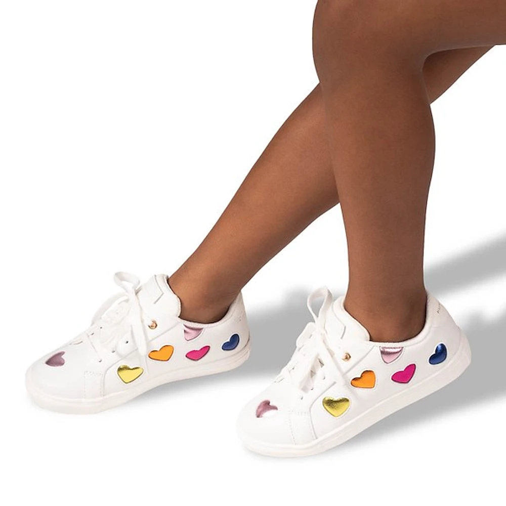 Kurt Geiger Mini Lane Love Sneaker - Little Kid / Big White Rainbow ...