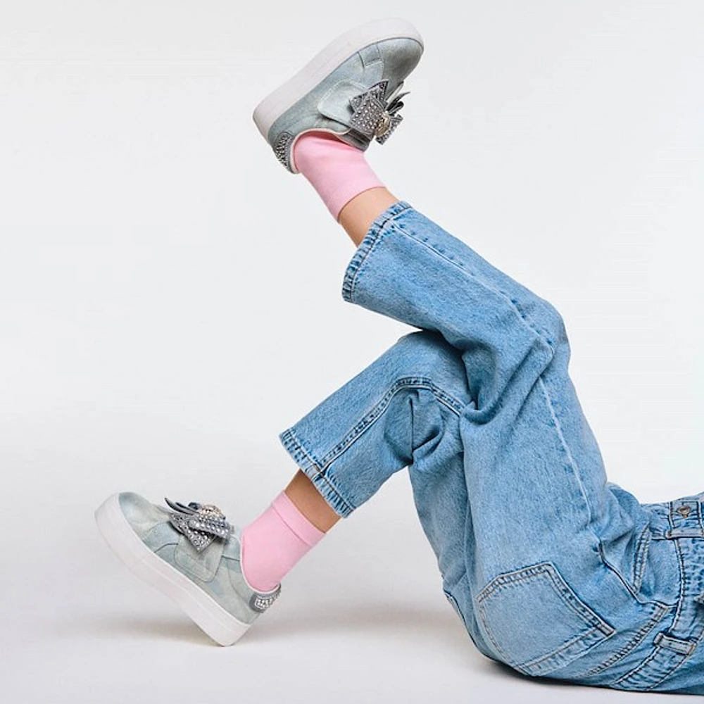 Kurt Geiger Mini Laney Bow Sneaker - Toddler Denim at Mall of America ...