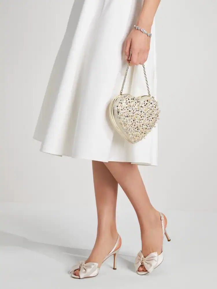 Kate Spade Bridal Embellished 3d Heart Clutch | Mall of America®