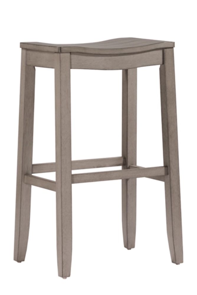 Kirkland's Finley Saddle Seat Gray Counter Stool | Hamilton Place