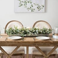 Kirkland's Green Eucalyptus Galvanized Centerpiece | Hamilton Place