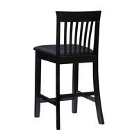 Kirklands Black Jayden Craftsman Counter Stool | Hamilton Place