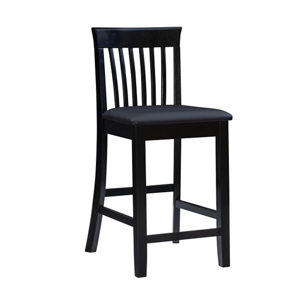 Kirklands Black Jayden Craftsman Counter Stool | Hamilton Place