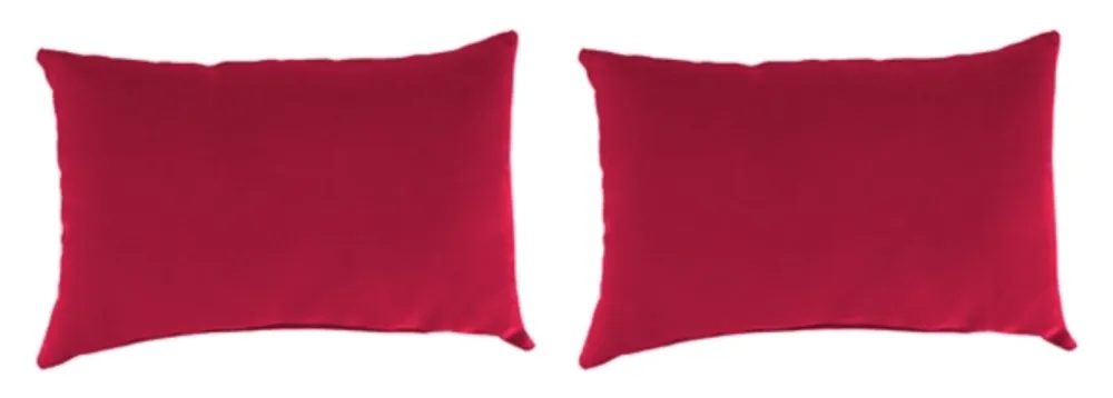 Kirkland's Red Pompei Outdoor Lumbar Pillows, Set of 2 | Hamilton Place