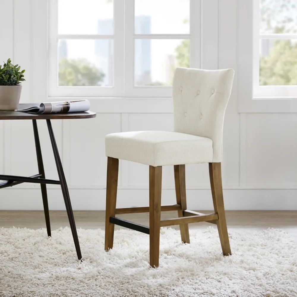 Kirklands Harrison Tufted Counter Stool | Hamilton Place