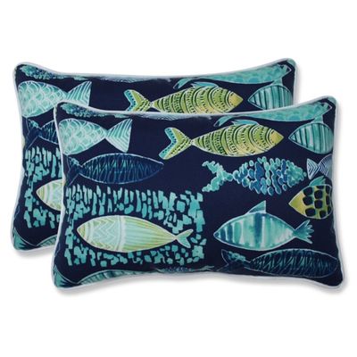 Kirkland's Hooked Lagoon Outdoor Pillows, Set of 2 | Hamilton Place