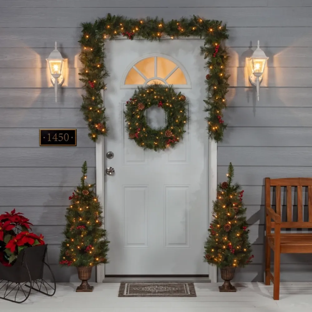 Kirklands Jefferson Pine 4-pc. Floral Set | Hamilton Place