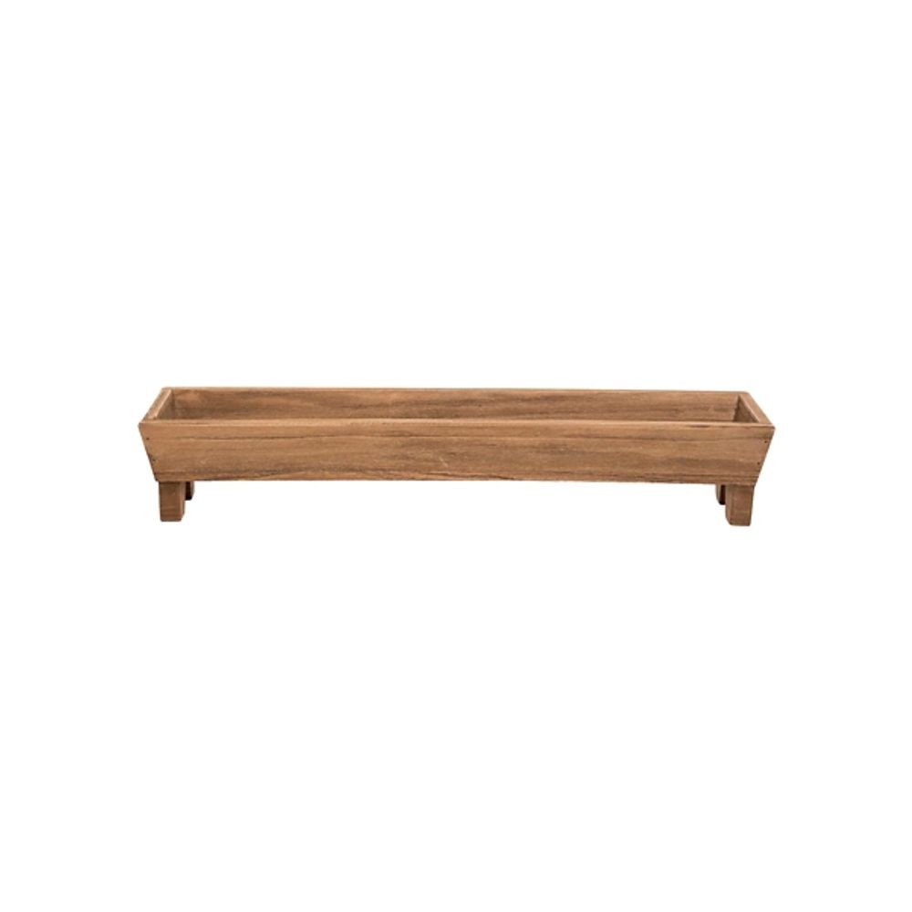 Kirklands Wooden Trough Long Tray | Hamilton Place
