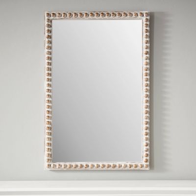 Kirklands Natural Wood Beaded Arch Leaner Mirror | Hamilton Place