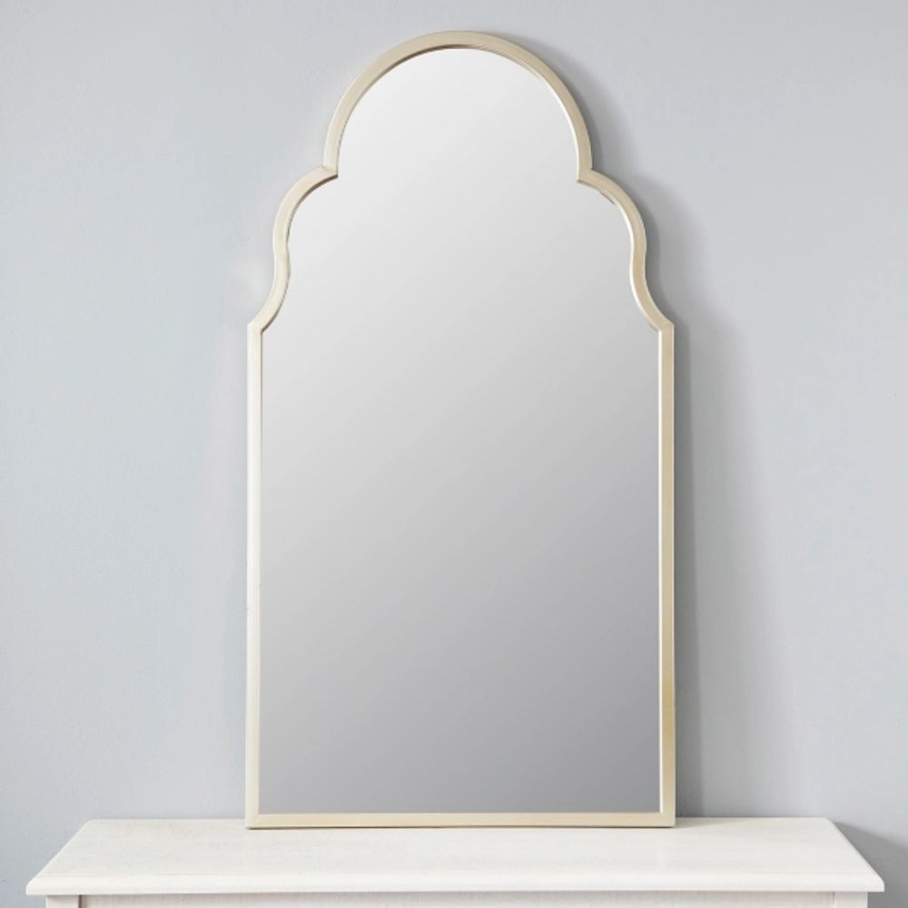 Kirklands Champagne Maria Metal Arch Mirror | Hamilton Place