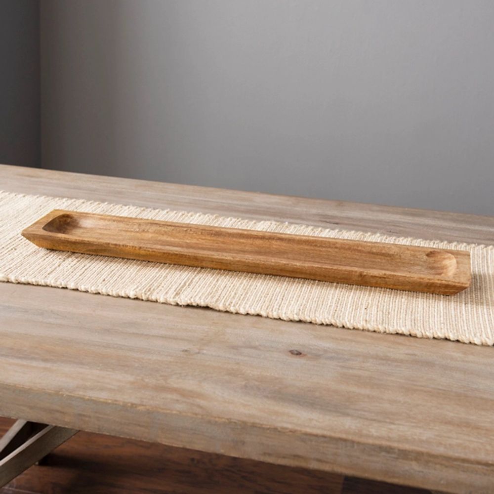 Kirklands Mango Wood Bowl Runner | Hamilton Place