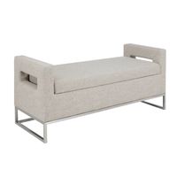 Kirkland's Soft Gray Storage Bench with Open Sides | Hamilton Place