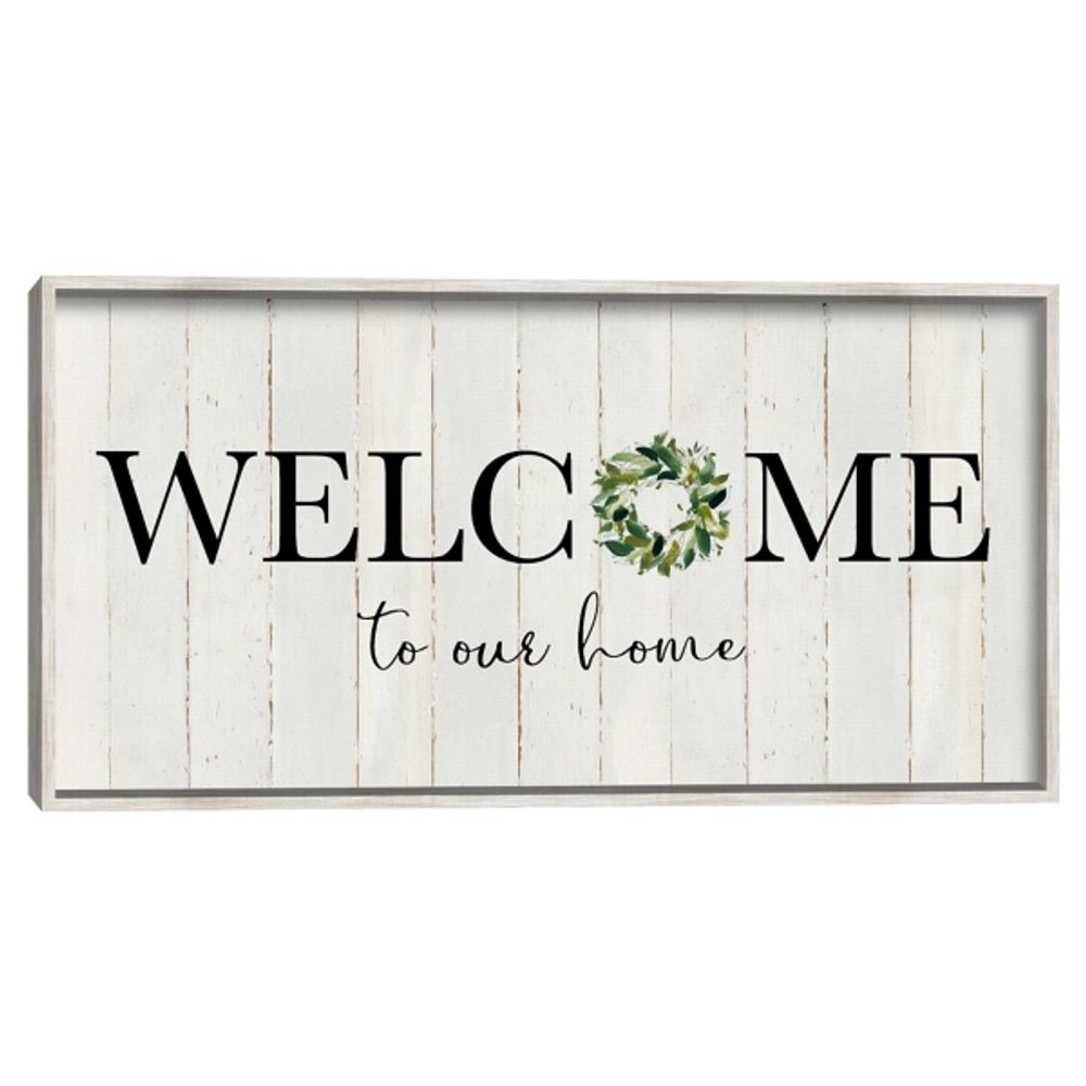 Kirklands Welcome To Our Home Wreath Wall Plaque | Hamilton Place