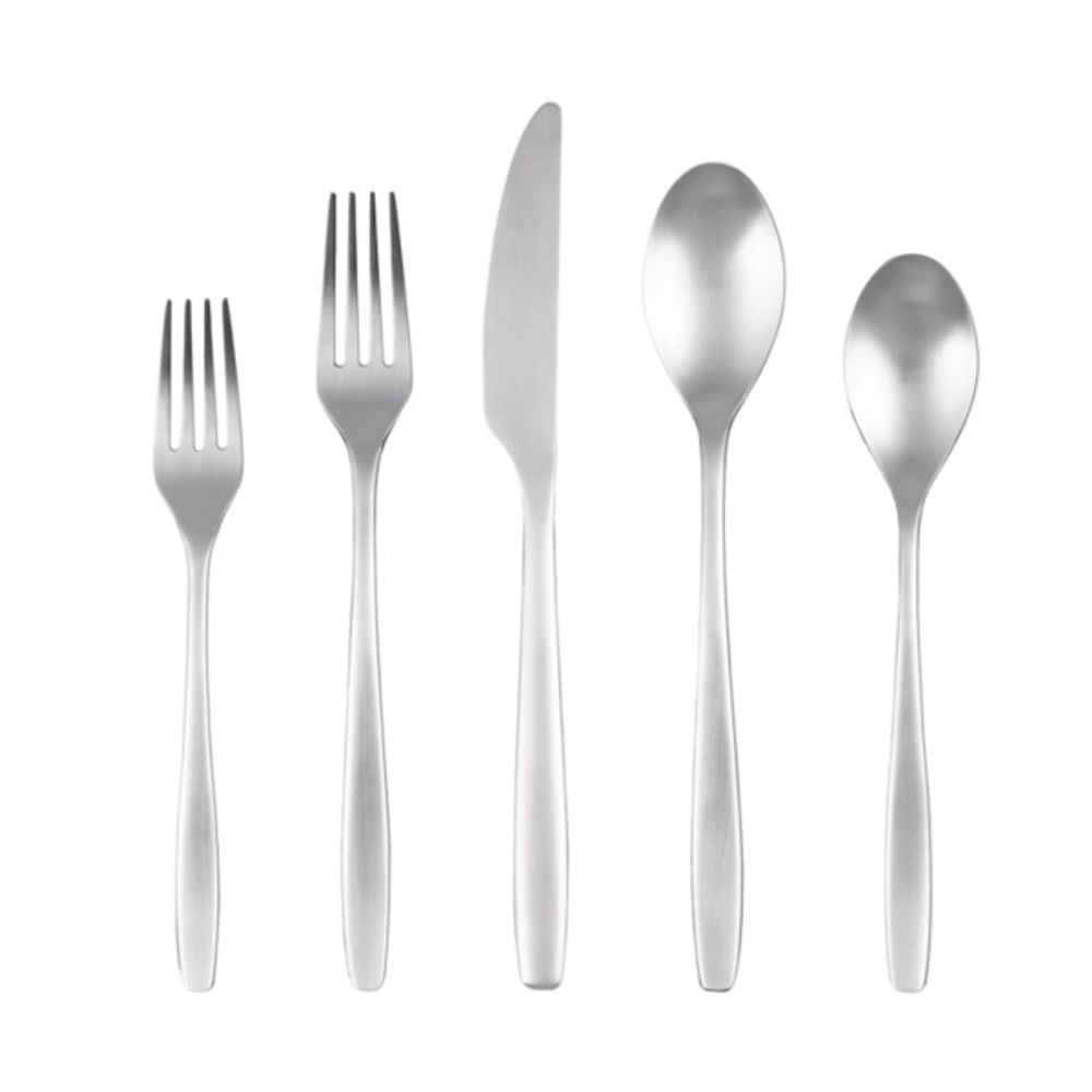 Kirklands Silver Satin Metal Classic 20-pc. Flatware Set | Hamilton Place