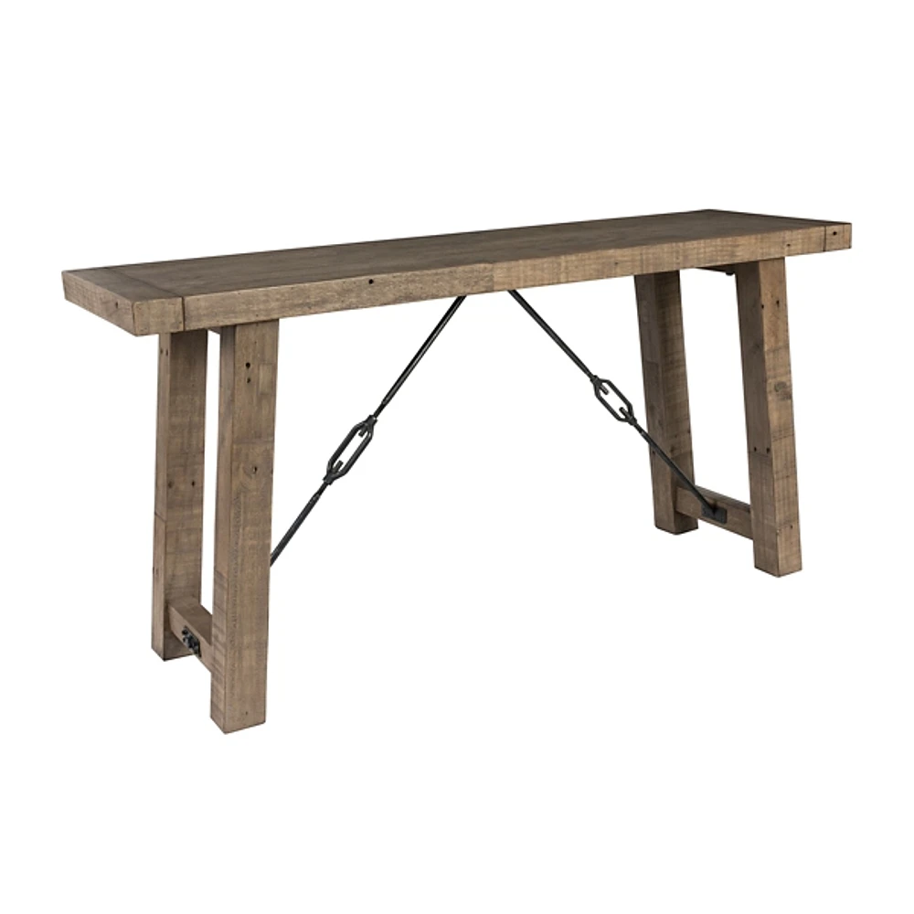 Kirklands Roane Gray Reclaimed Pine Console Table | Hamilton Place