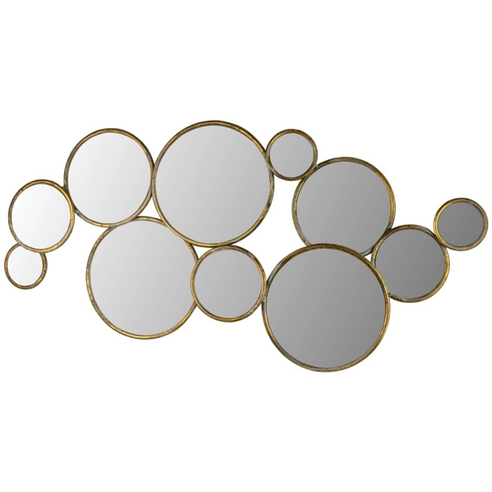 Kirkland's Gray Metal Bubble Design Wall Mirror | Hamilton Place