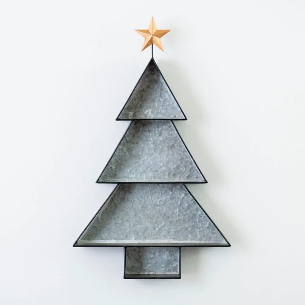 Kirklands Metal 3-Tier Tree Wall Shelf, 26 in. | Hamilton Place