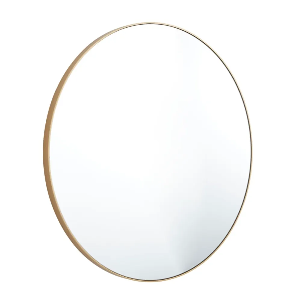 Kirkland's Gold Wood Round Frame Mirror | Hamilton Place