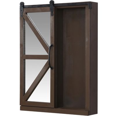 Kirkland's White Oak Grooved Sliding Barn Door Cabinet | Alexandria Mall