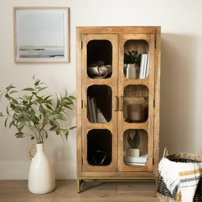 Kirkland's Manu Mango Wood Media Cabinet | Hamilton Place