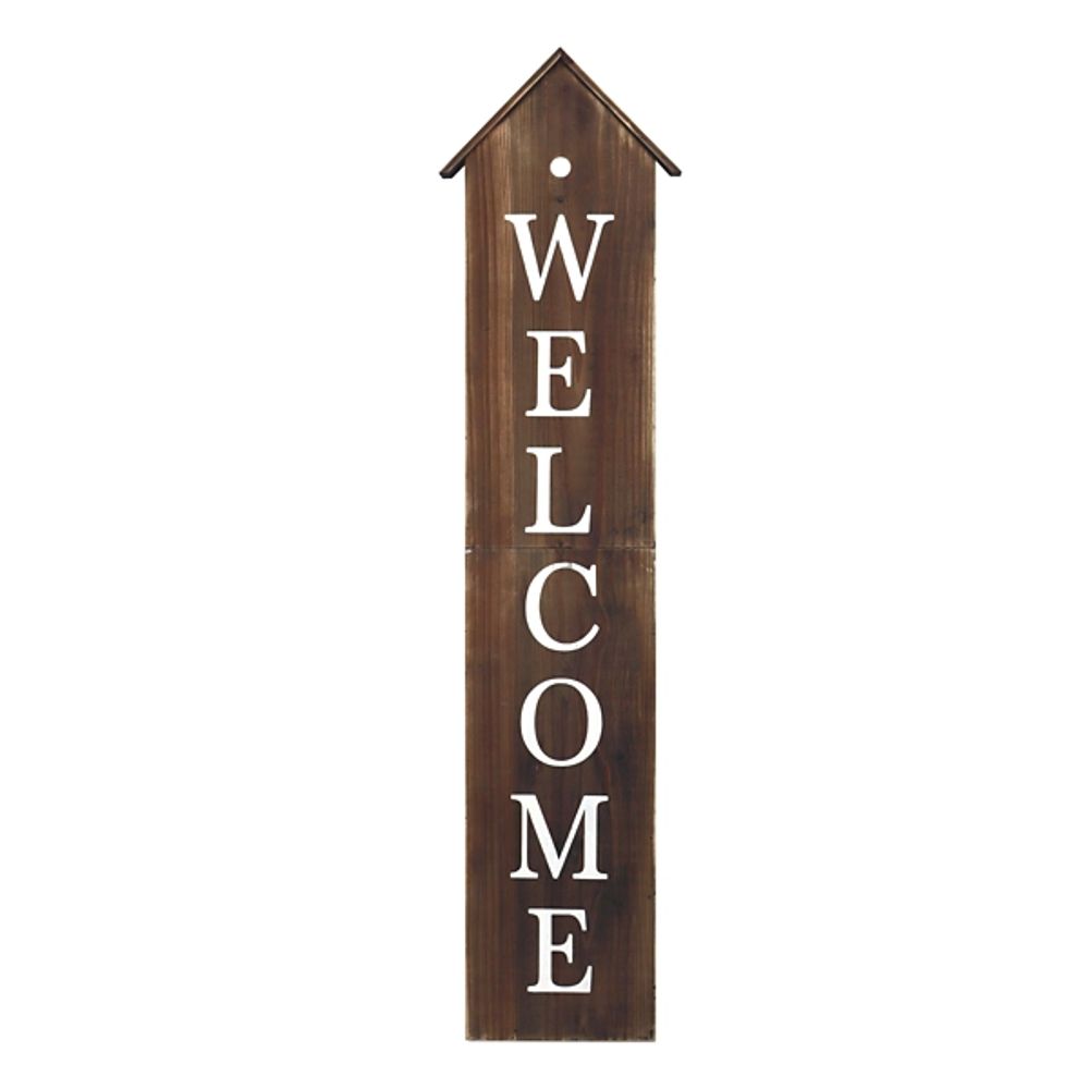 Kirkland's Brown House Shape Welcome Porch Board | Hamilton Place
