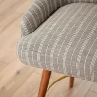 Kirkland's Paige Swivel Gray Stripe Counter Stool | Hamilton Place