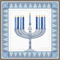 Kirklands Star of David Menorah Hanukkah Wall Art | Hamilton Place