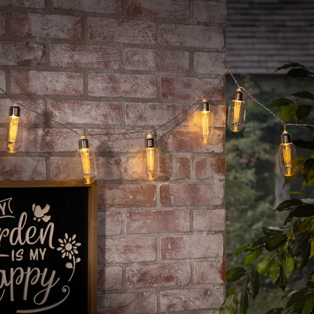 Kirklands Silver Solar Bullet Outdoor String Lights | Hamilton Place